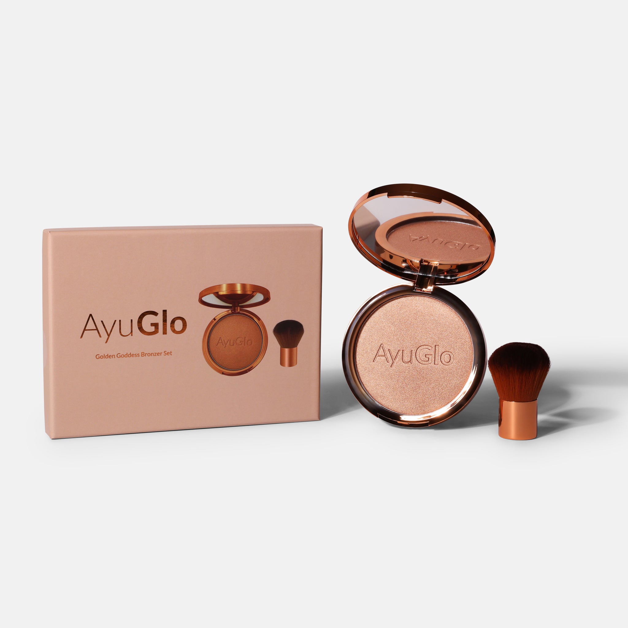 Bronzer & Brush Set | Shimmer Glow Duo by Ayu